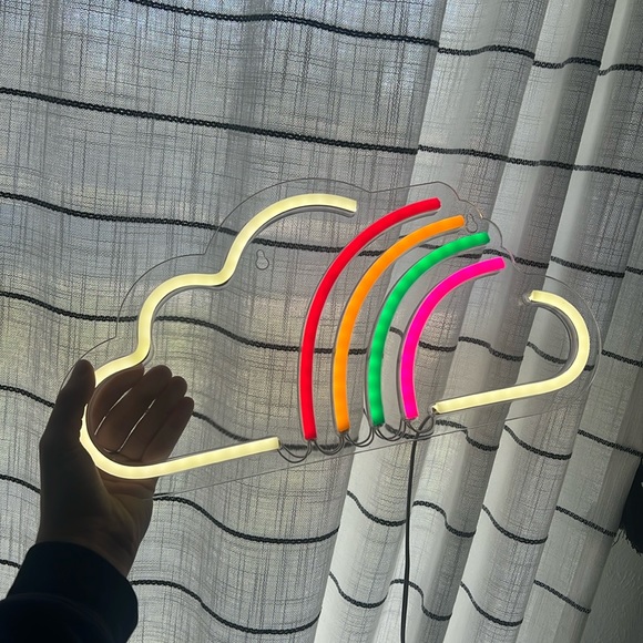 Wall Decor | Rainbow Cloud Wall Hanging Light | Poshmark